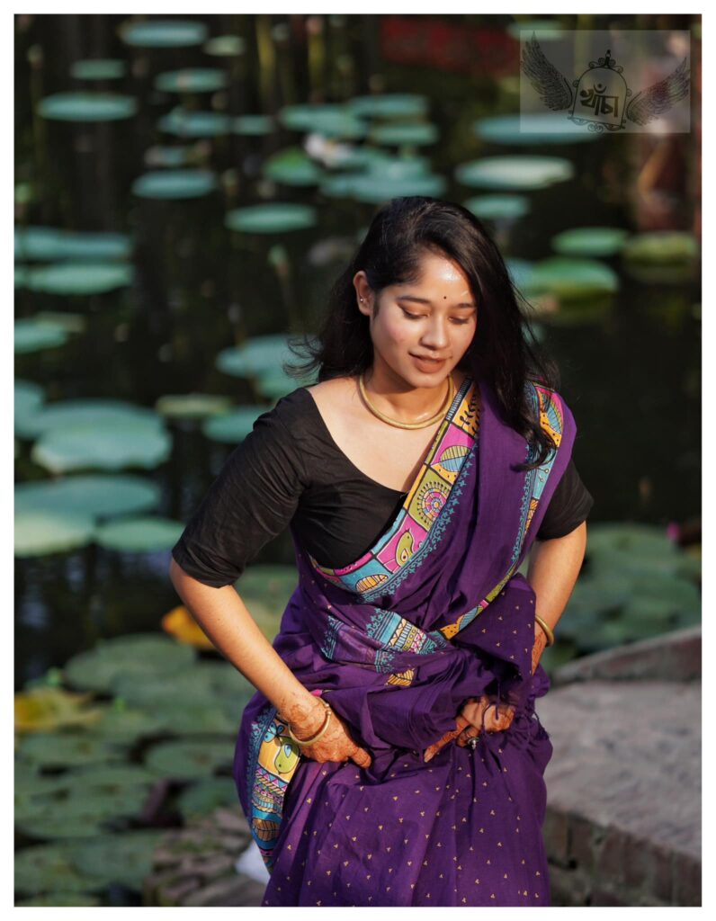 Joloj | Hand Stitch Patchwork Sharee - Khacha