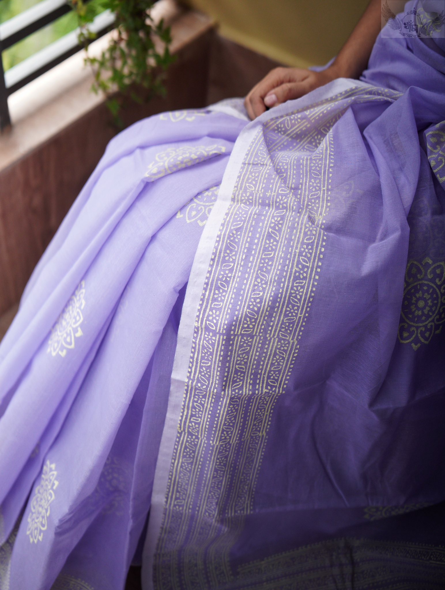 Rupshi | Block Printed Sharee - Khacha